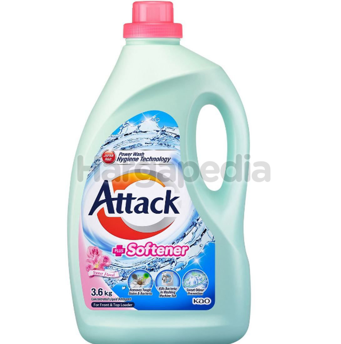 ATTACK Liquid Detergent Plus Softener 3.6kg