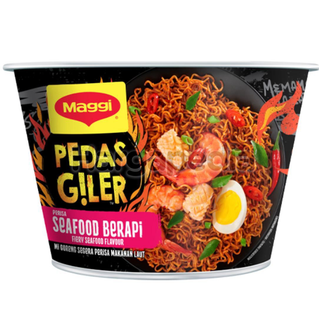 MAGGI Pedas Giler Mi Goreng Seafood Berapi 93gm