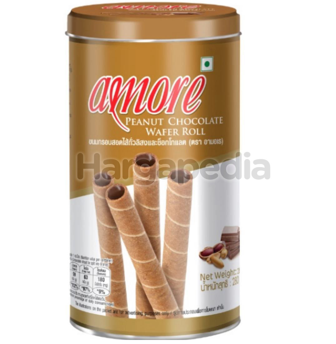 AMORE Wafer Roll Peanut Chocolate 300gm