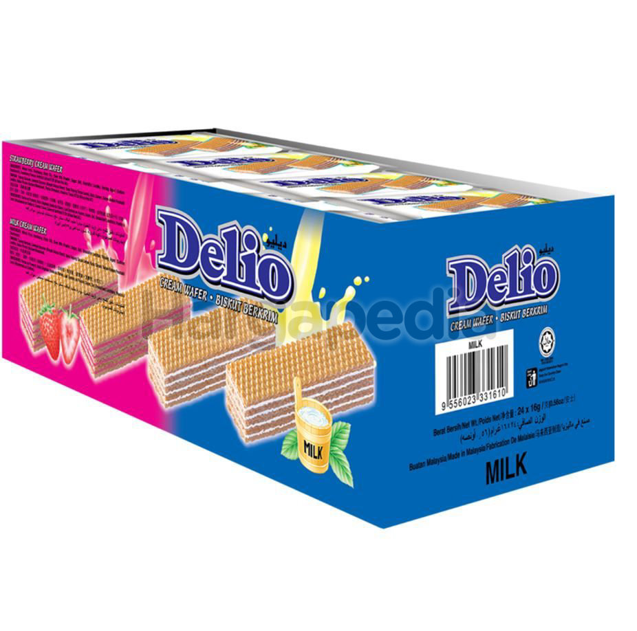 DELIO Wafer With Milk Cream 24x16gm
