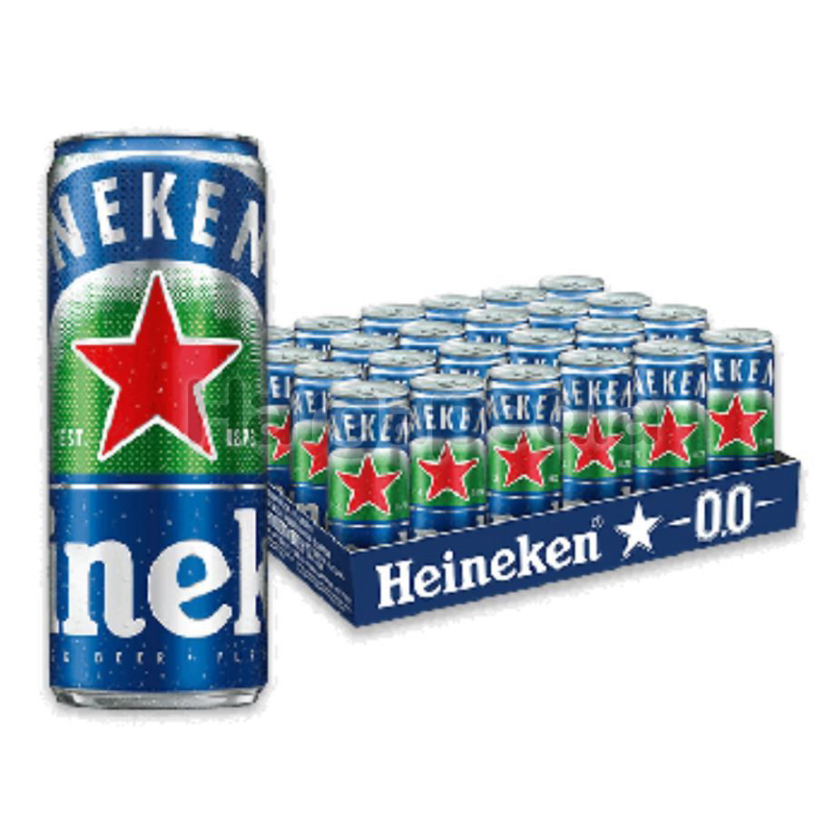 HEINEKEN 0.0 Non Alcoholic Beer 24x330ml