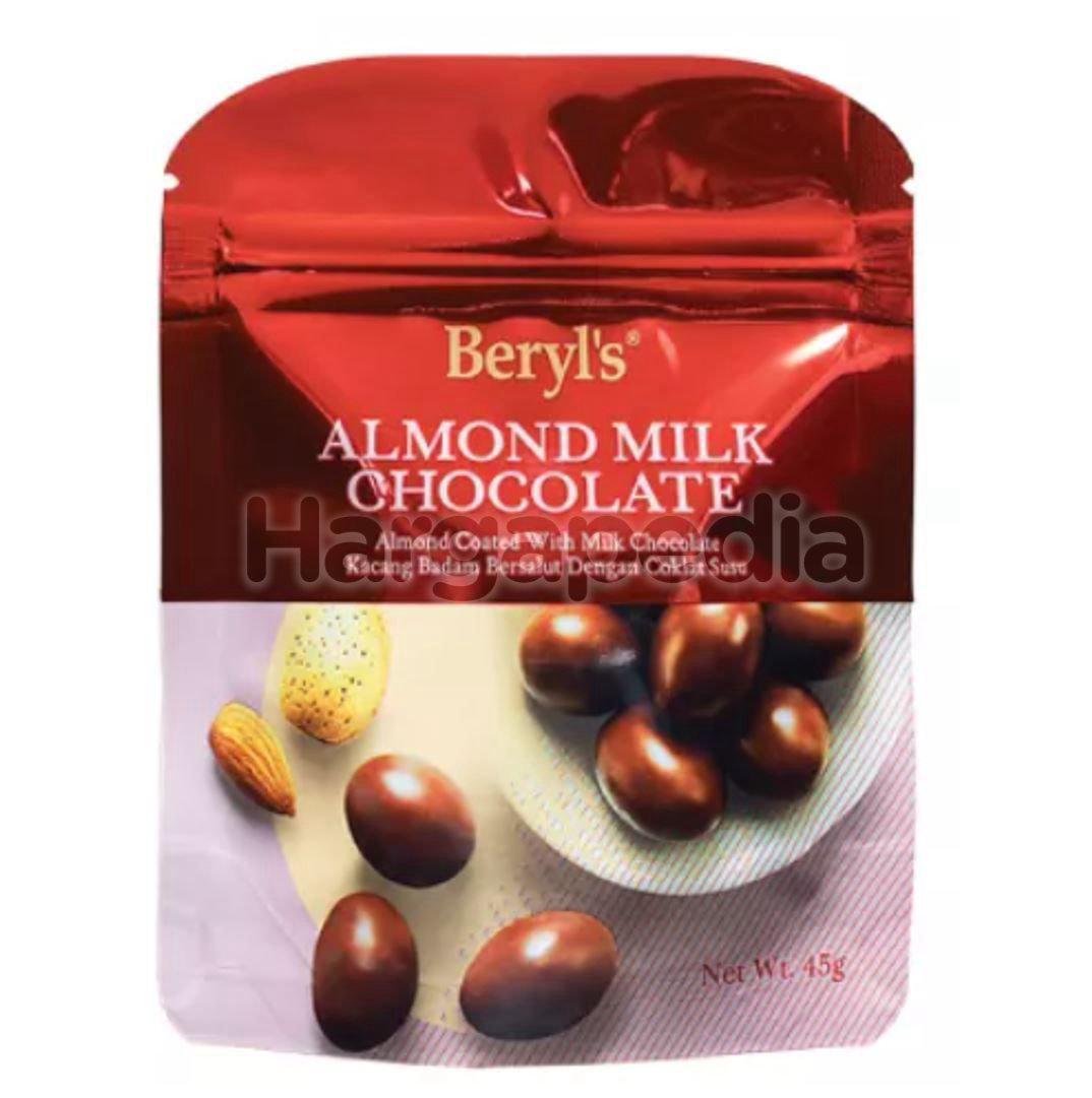 BERYL'S Almond Coated With Milk Chocolate 45gm