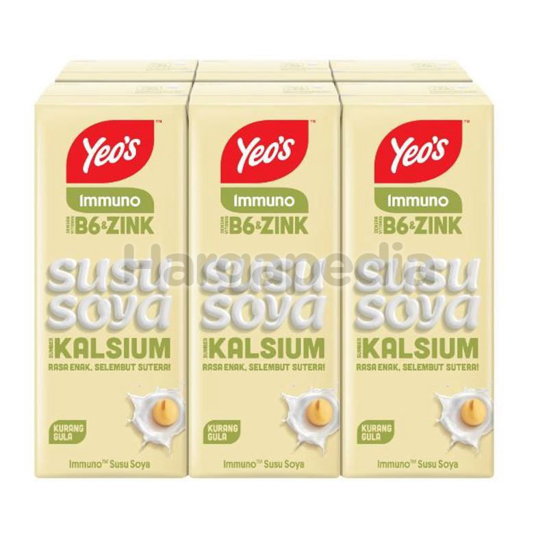 YEO'S Immuno B6 & Zinc Soy Milk 6x250ml