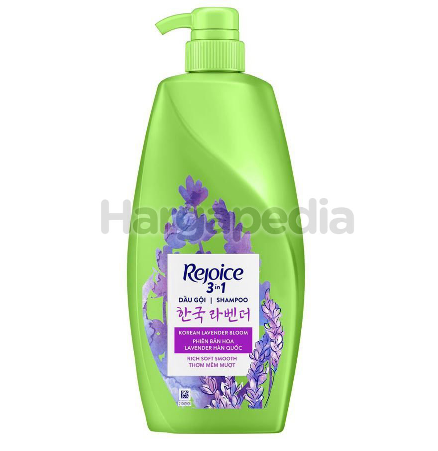 REJOICE 3 In 1 Korean Lavender Bloom Rich Soft Smooth Shampoo 630ml